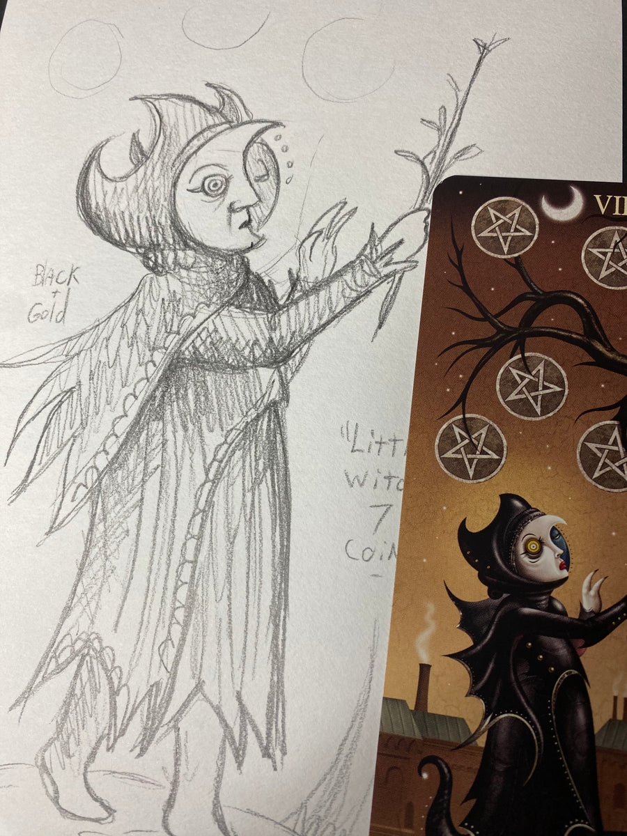 “Little Witch” Original Deviant Moon Tarot Concept Sketch – Deviant ...