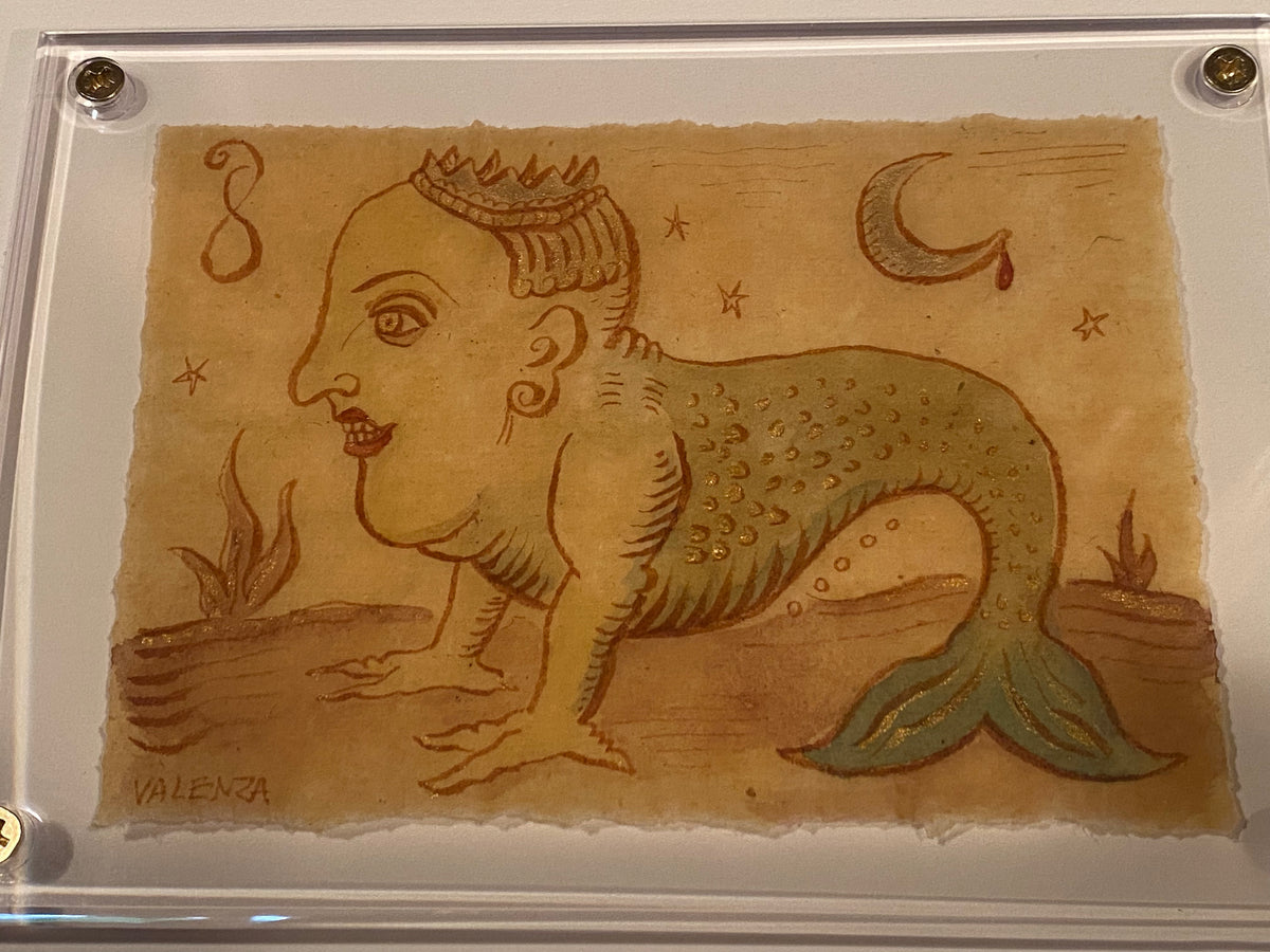 The Fish Prince-(Ink on 300 year Parchment) – Deviant Moon Inc
