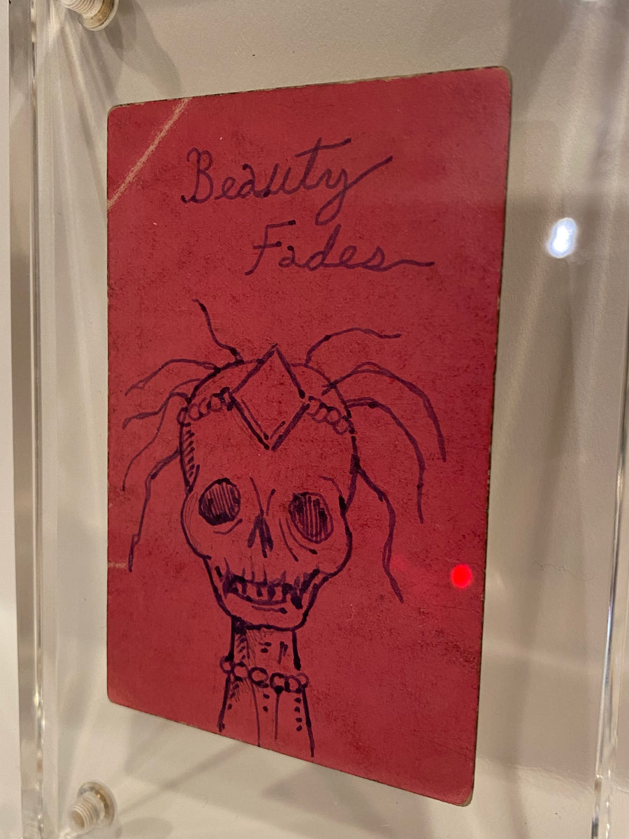 ‘Glamour Girl’ Original Ink Transformation Playing Card – Deviant Moon Inc