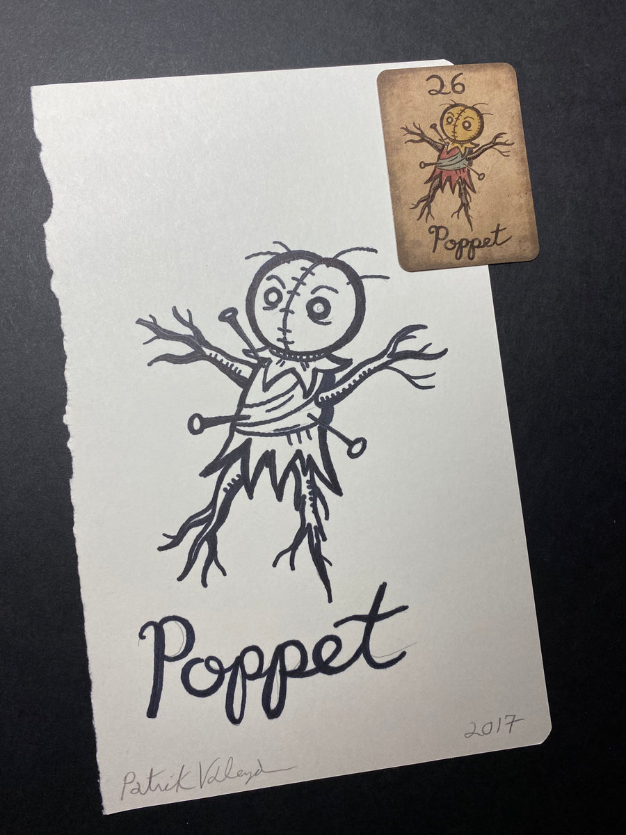 Poppet/Mildred Payne- Original Ink Drawing/ Signed – Deviant Moon Inc