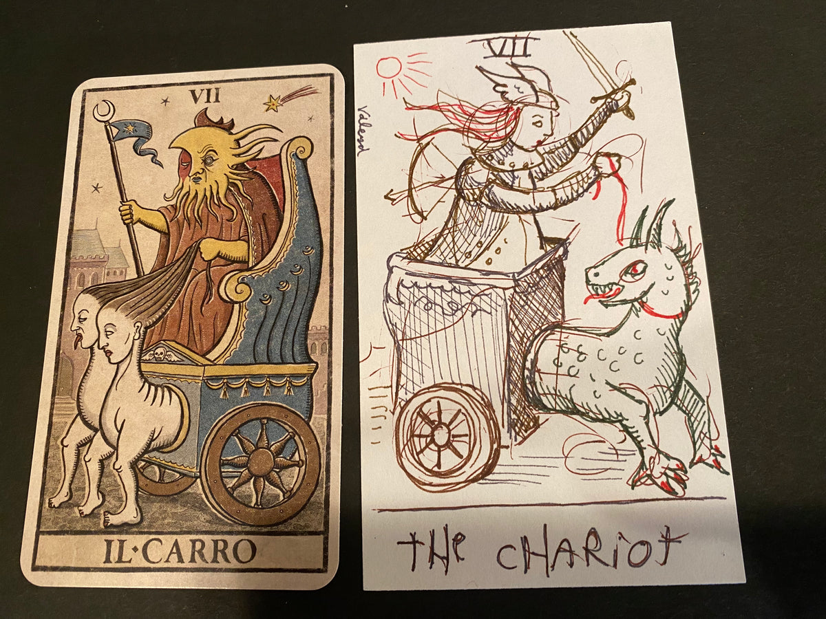 The Chariot. Original Signed Concept Sketch 2013 – Deviant Moon Inc