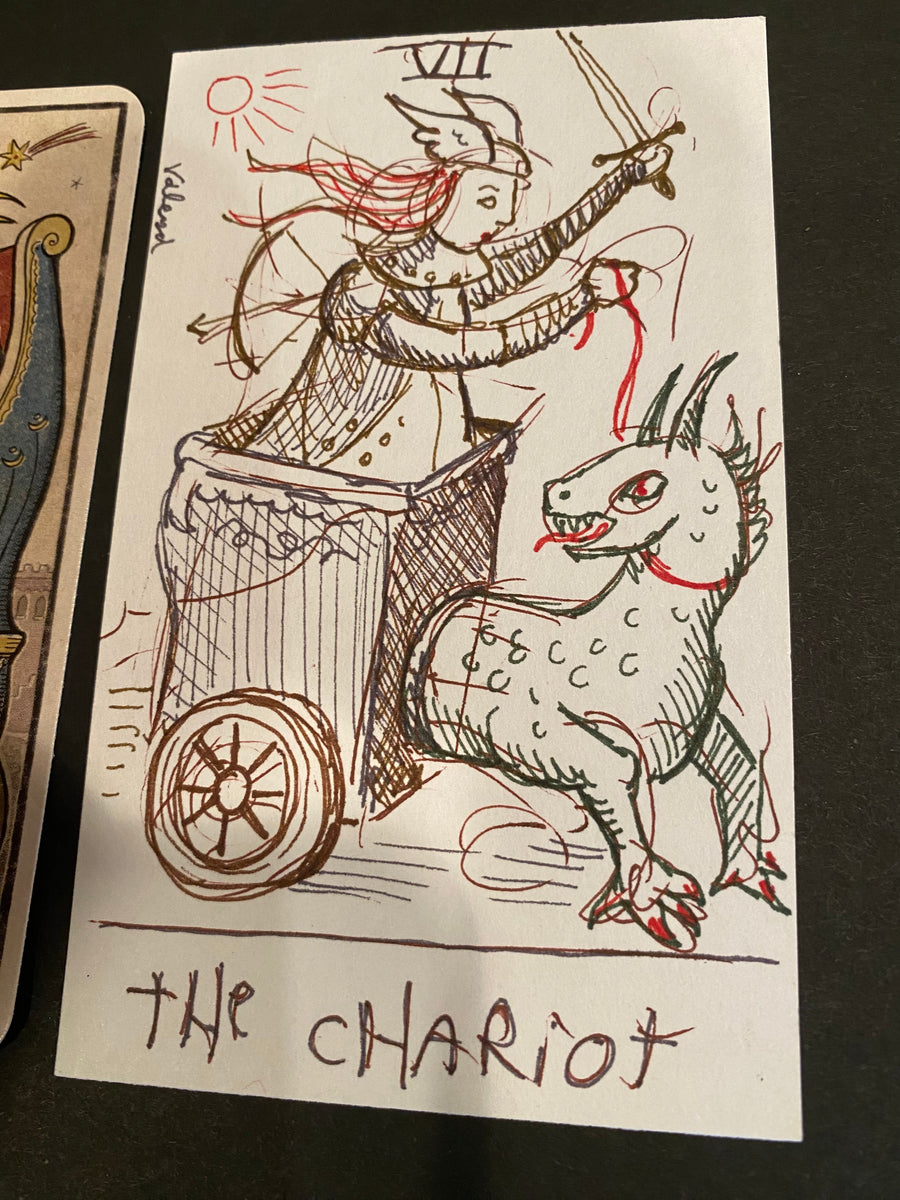 The Chariot. Original Signed Concept Sketch 2013 – Deviant Moon Inc