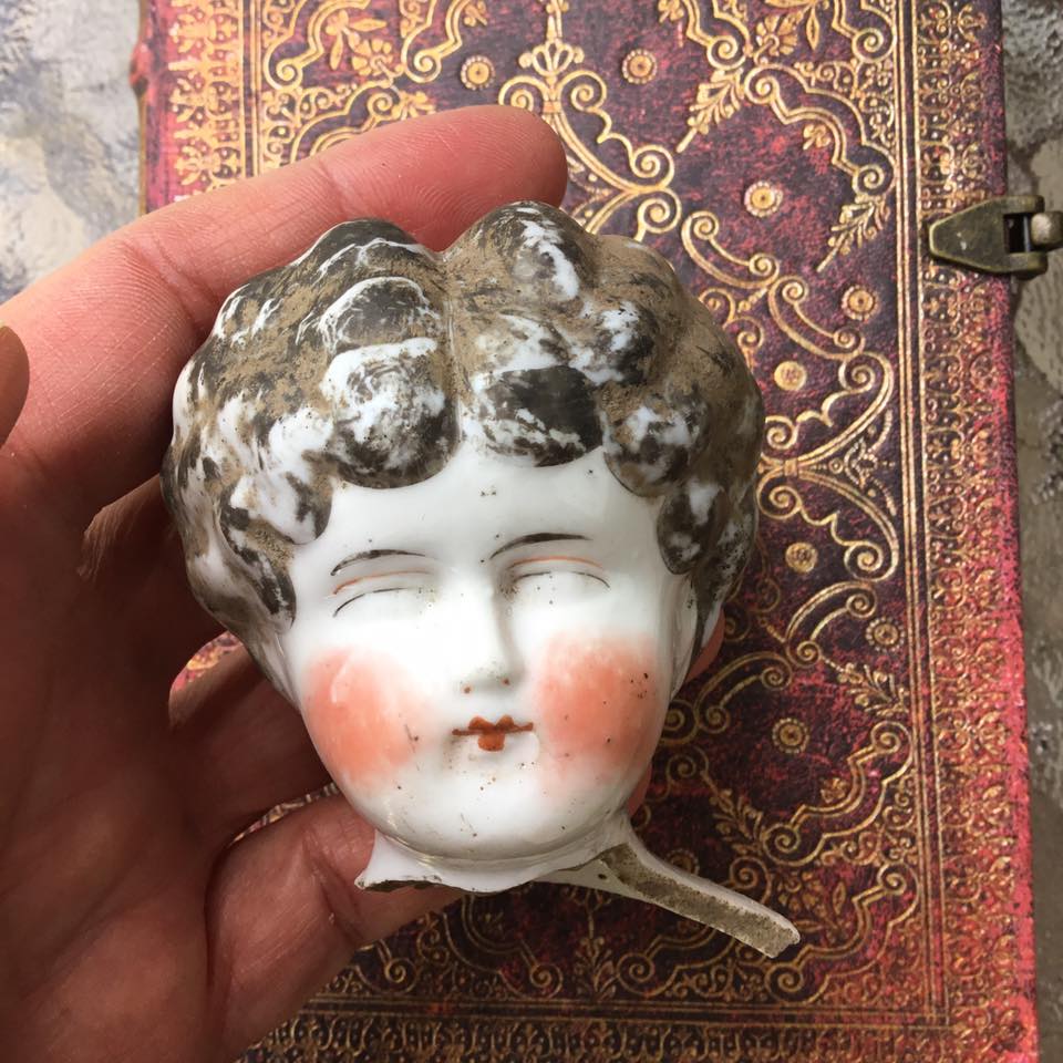 NELLY’S HEAD (1860s China Doll Piece) – Deviant Moon Inc