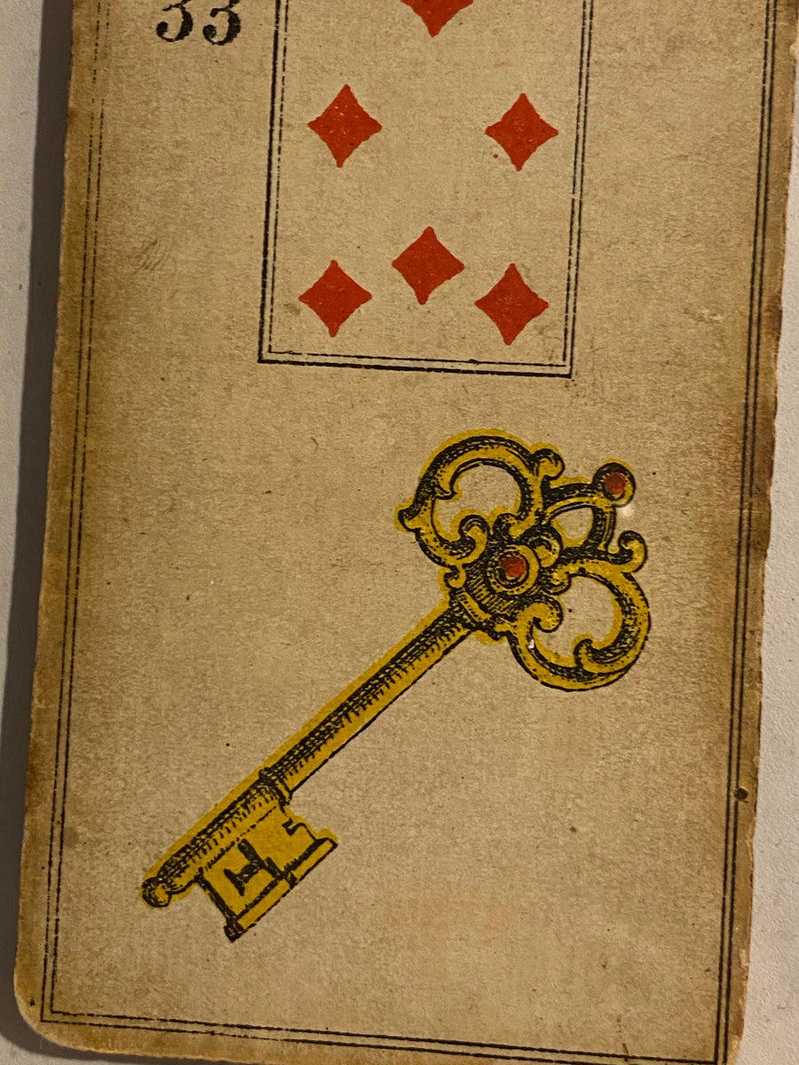 “The Key” Authentic Stralsunder Lenormand c 1890 – Deviant Moon Inc