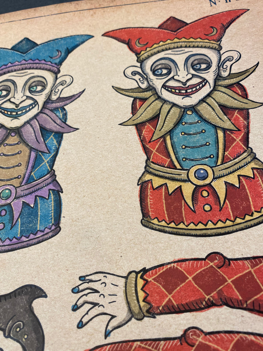 Jack Paper Puppet 13x16 In Deviant Moon Inc